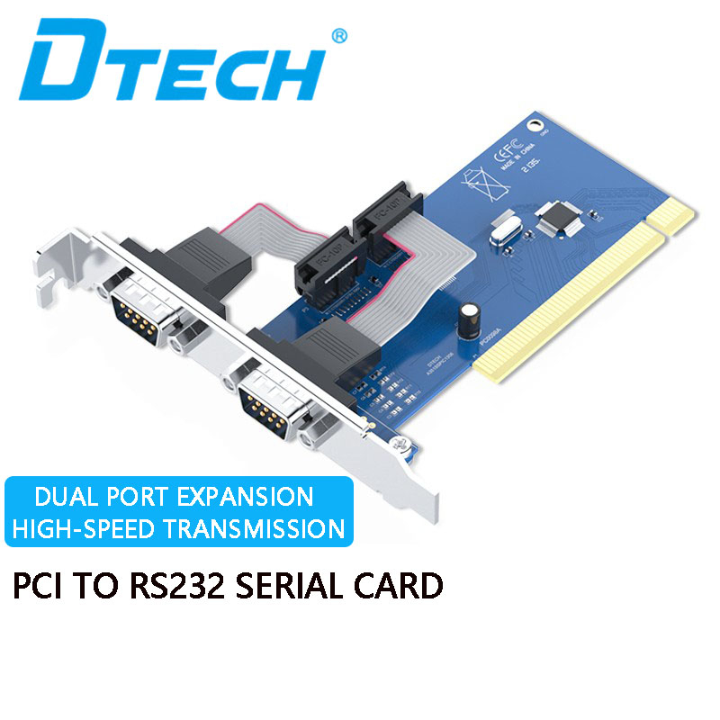 DTECH 2 Port PCI Serial Card PCI to COM Port DB9 RS232 Expansion ...