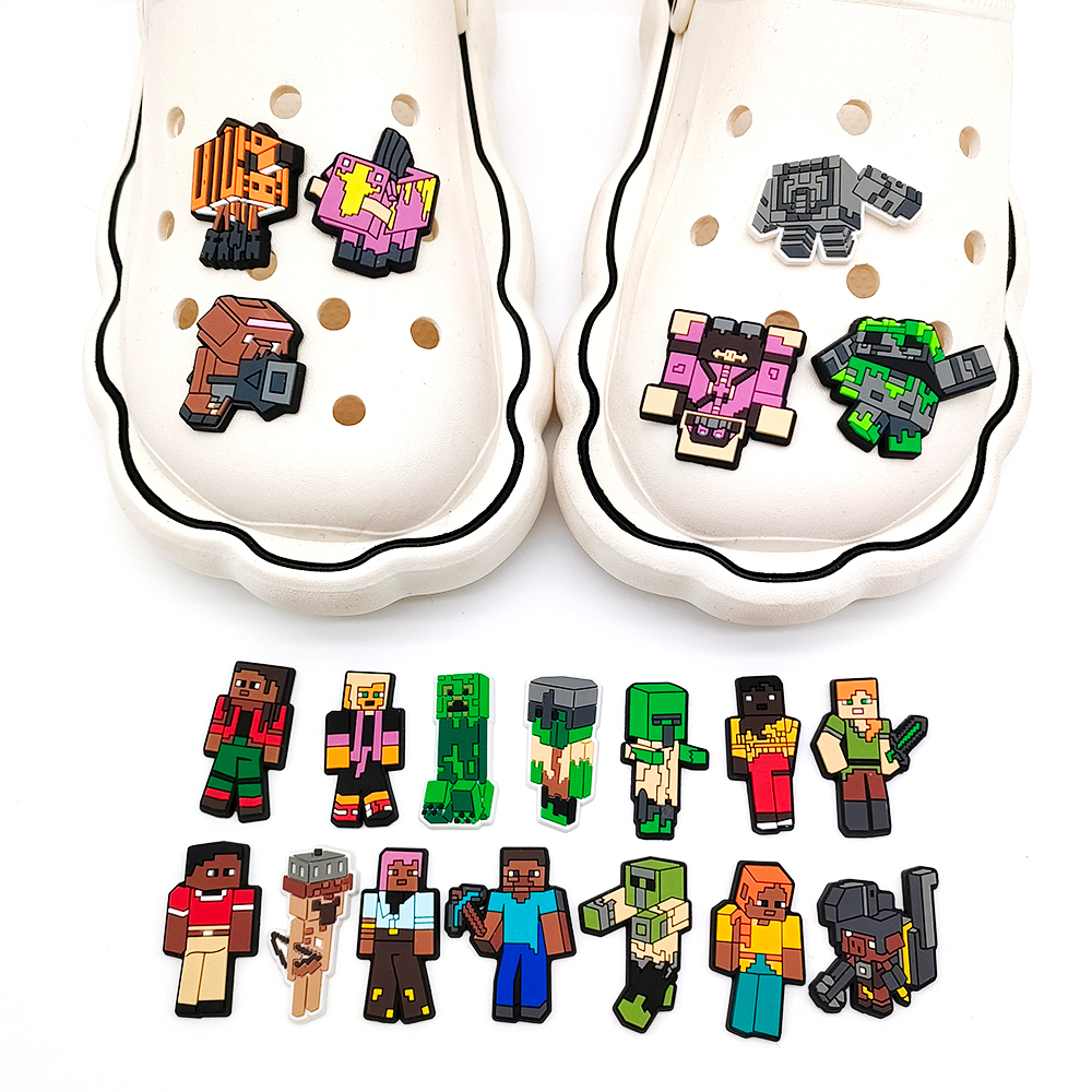 Minecraft Shoes Decoration Charms for Clog Decoration crocs jibbitz ...