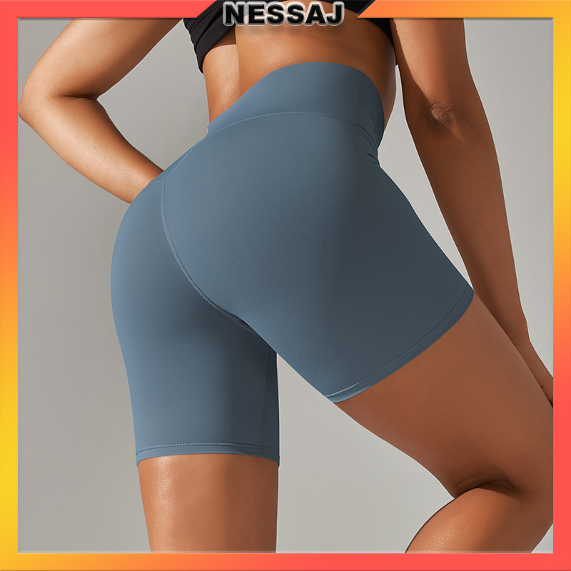 Nessaj Women's Gym Sports Shorts Seamless Solid Yoga Pants Stretch Leggings Slim Fit Hip Lift ...
