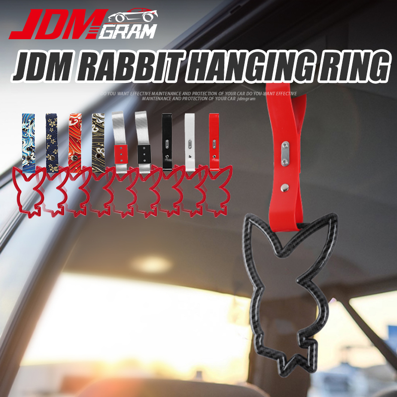 JDMGRAM JDM/Luminous Car Hanging Decoration Auto Nylon Rabbit Interior ...