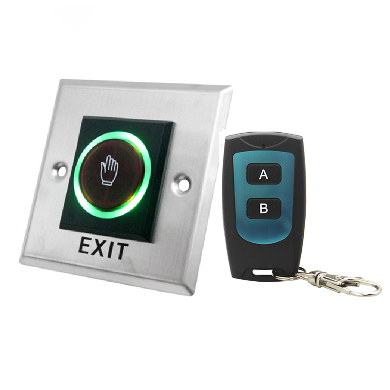 Wireless remote infrared sensor release exit button/switch push button remote access door entry ...