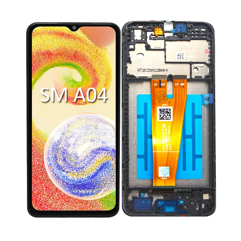 Original Samsung Galaxy A04 A04e A04s LCD Display Touch Screen Digitizer With Frame Replacement ...