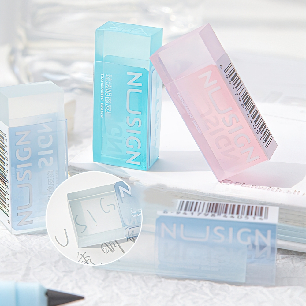 Penlab 1pcs Clear Eraser High Light Transparent Color Less-dust for ...