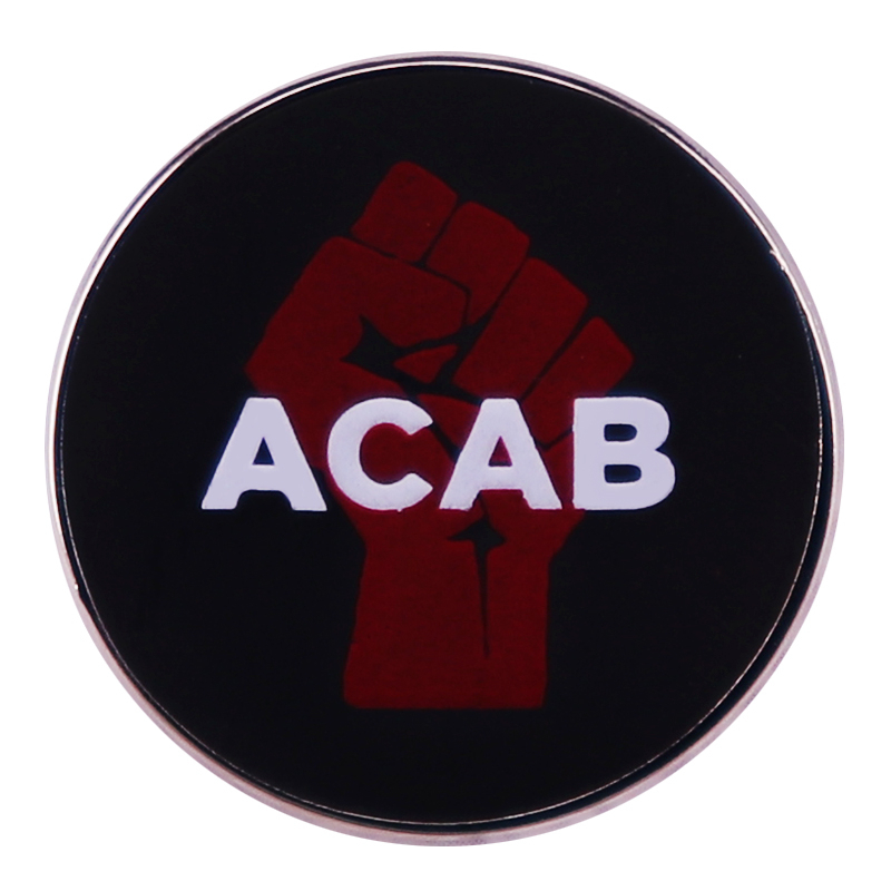 ACAB All Cops Are Bastards enamel pin badge Backpack Decoration Jewelry ...
