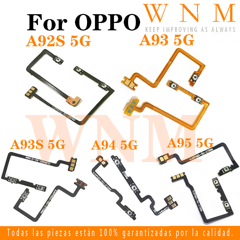 For OPPO A92S A93 A93S A94 A95 5G Flex Cable Volume Power On/off Button ...