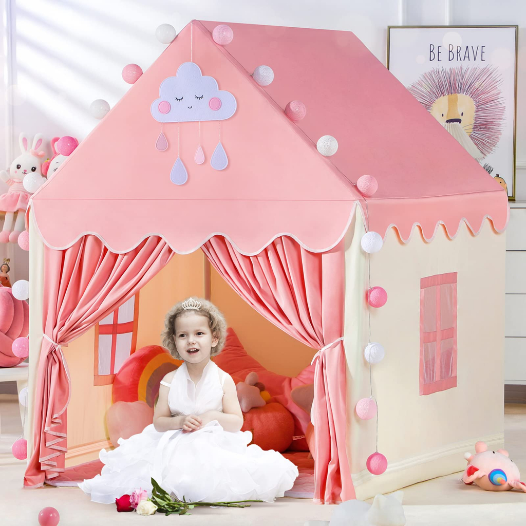 Kids Play Tents Indoor Princess Doll Large Fairy Playhouse for Kids ...