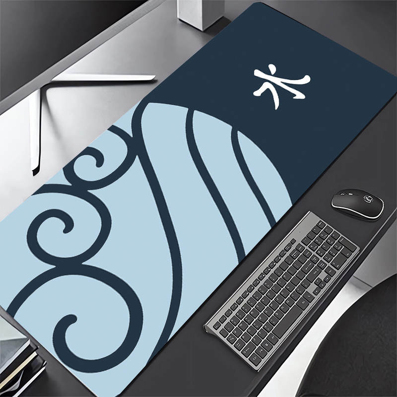 Fish Art Gaming Mouse Mat Flower Gamer Mousepad Yin Yang Desk Keyboard ...