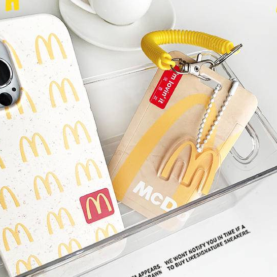 【Back to school】McDonald's Couple Card cover With Lanyard Student Meal ...