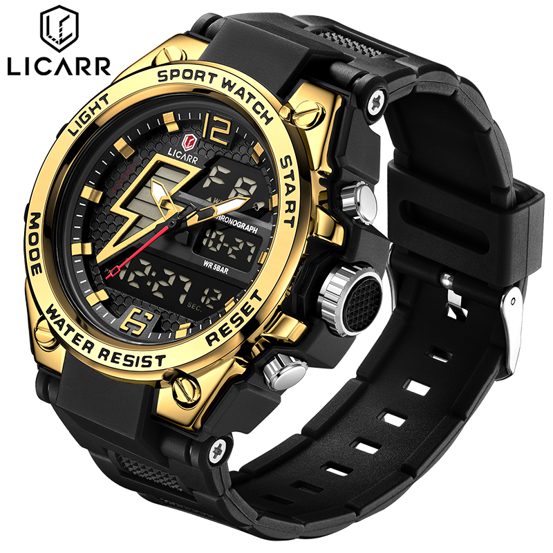 LICARR Brand Casual Waterproof Men's Watches Original Fashion Sport ...