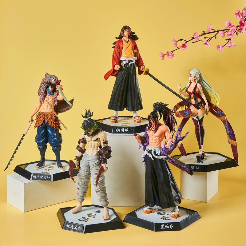 7 Styles Demon Slayer Action Figure Kimetsu No Yaiba Figure PVC Model ...