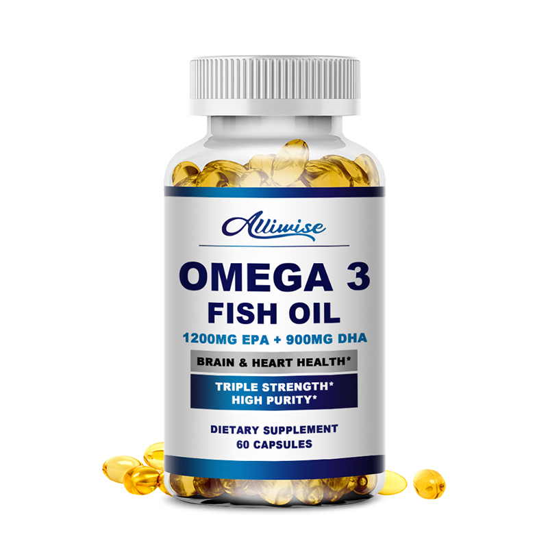 Alliwise Fish Oil Omega 3 Deep Sea Oil Rich In DHA And EPA Ve Non-Gmo ...
