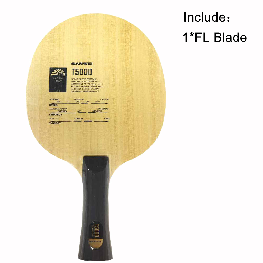 Original SANWEI T5000 CARBON Table Tennis Racket Blade (5+2 Carbon ...