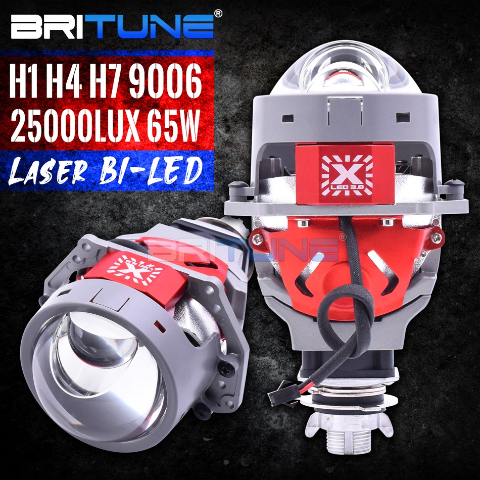 25000LM Laser Bi-led Projector Lens 3 Inch For Hella 3R H1 H4 H7 9005 ...