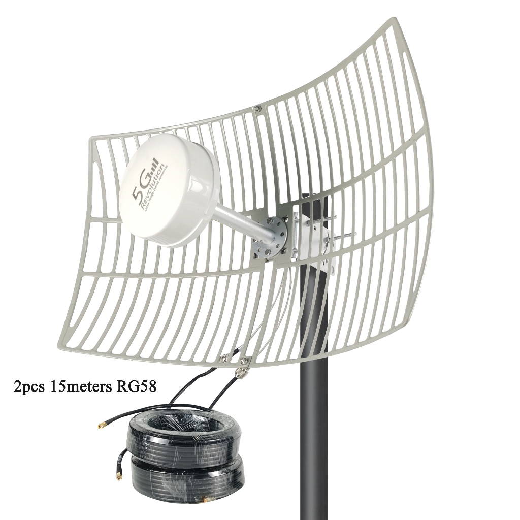 version 9 lte mimo grid parabolic outdoor antenna 2G 3G 4G 5G 2x30dbi ...