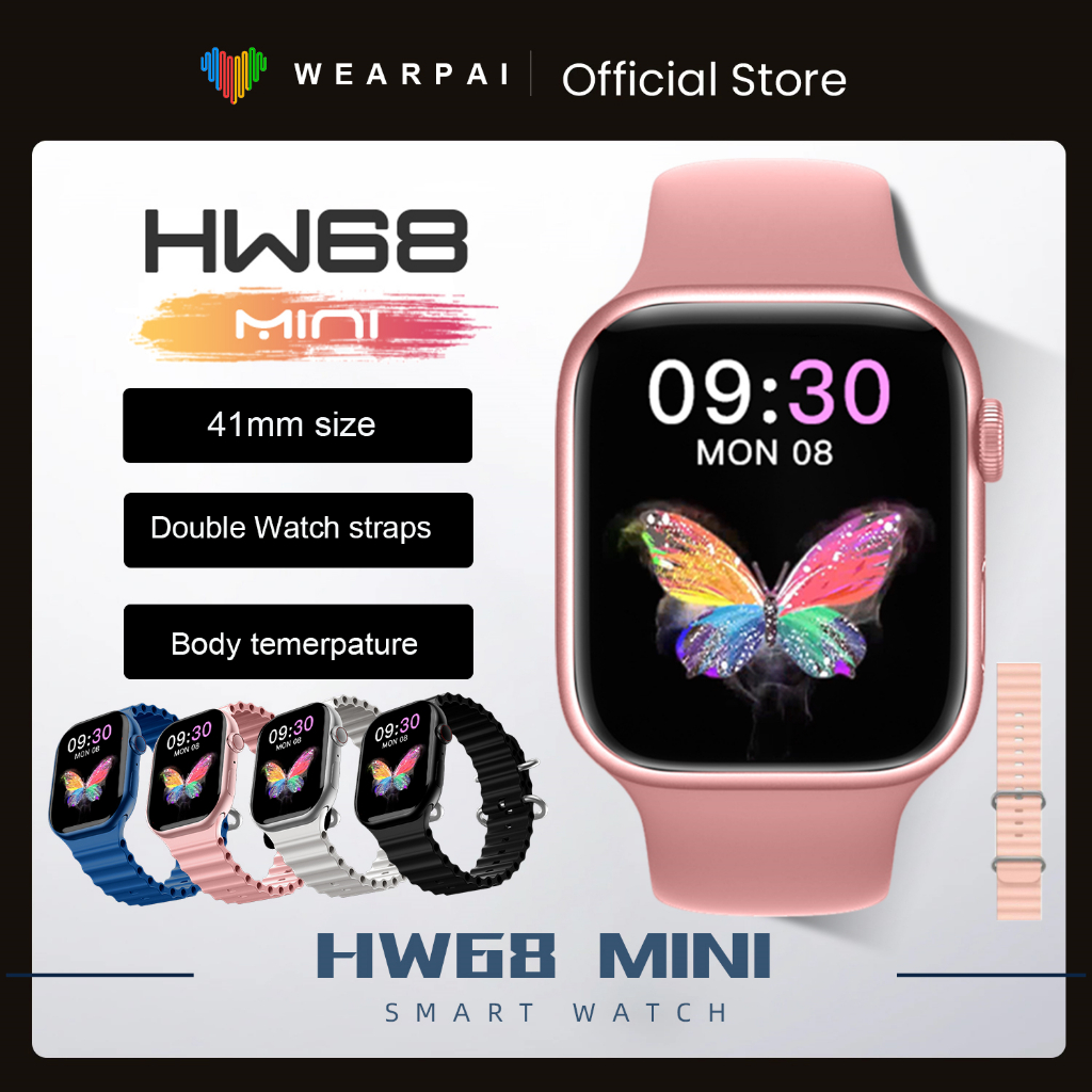 Original 41mm HW68 Mini Smart Watch Women 1.75 inch Series 8 Body ...