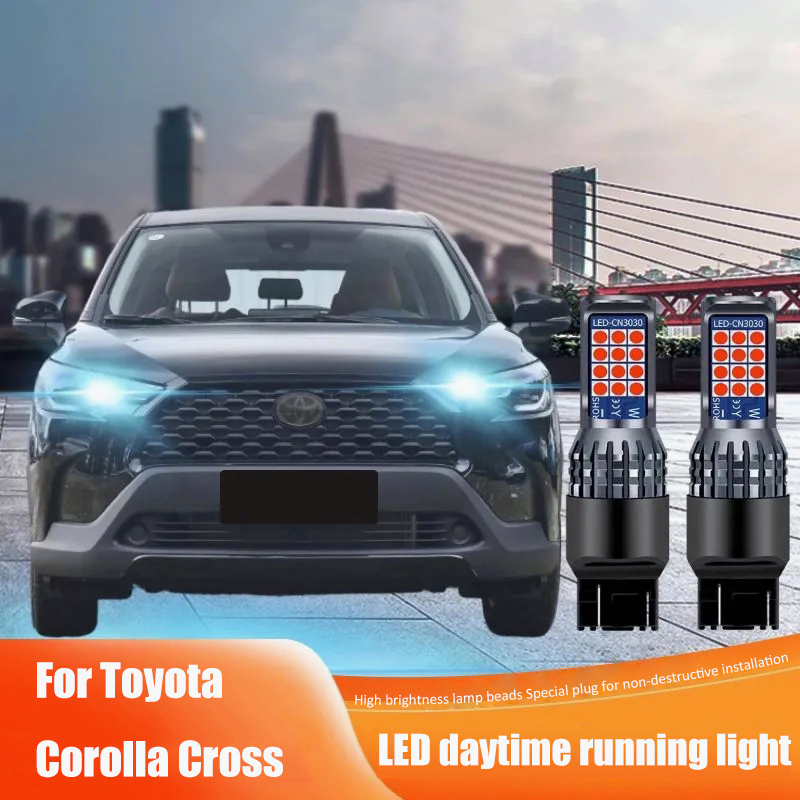 2PCS Day Running Light for Toyota Corolla Cross LED Side Marker Lamp ...