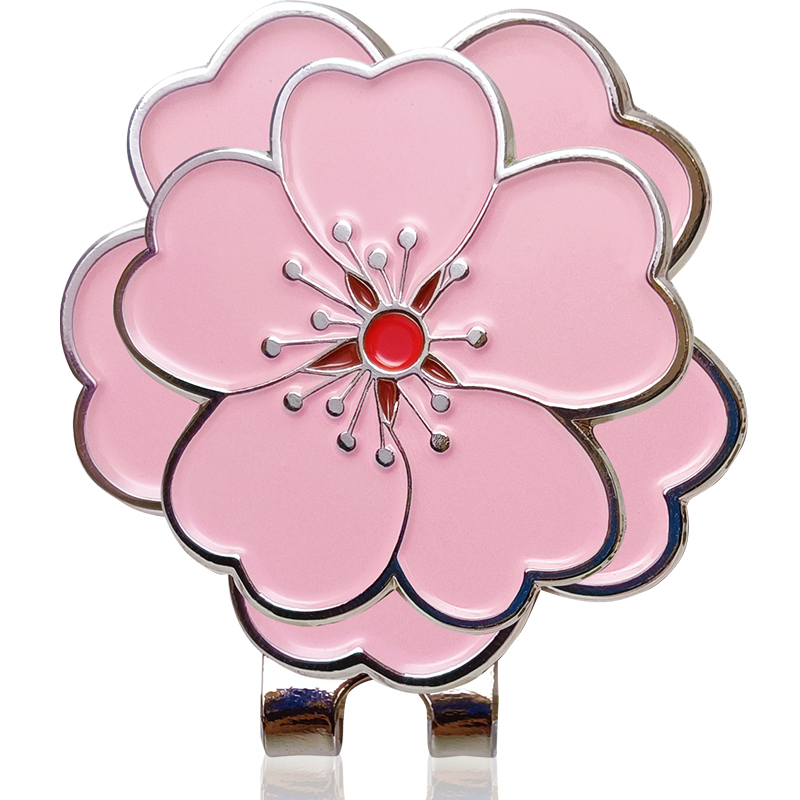 New Removable Golf Marker Brand Pink Flower With Magnetic Small Flower ...