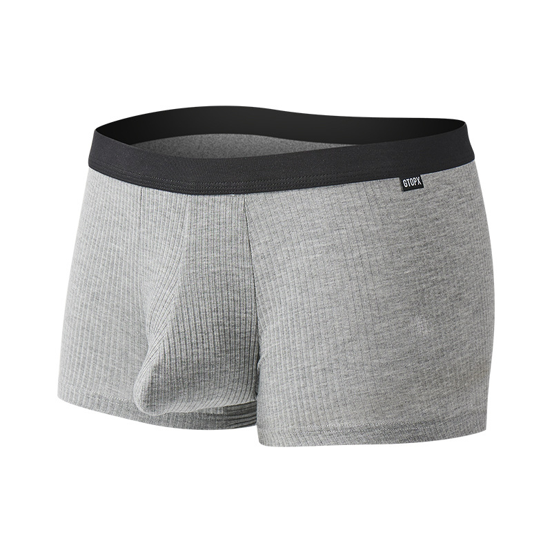 Men Underwear Comfortable Boxer Briefs Threaded Extra Large Pouch U ...