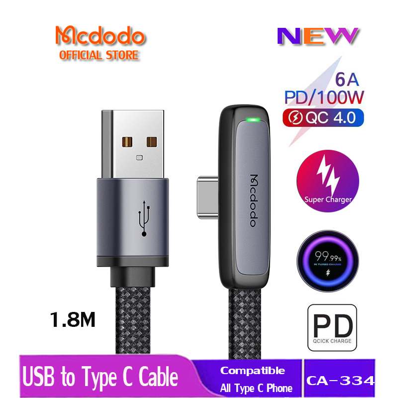 Mcdodo 100W USB to Type C 36W PD Fast Charging Cable Type C to Lightning/ Type C For iP 14ProMax ...