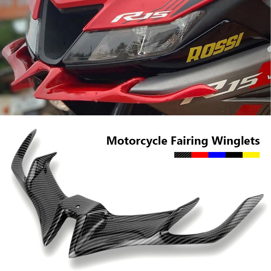 Motorcycle Front Fairing ABS Aerodynamic Winglets Lower Protection ...