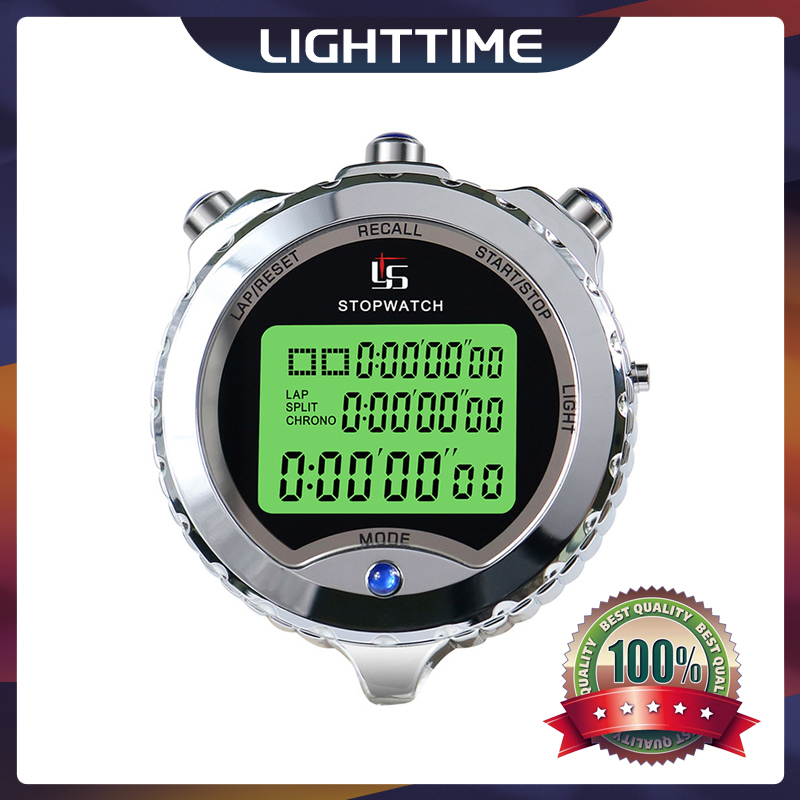 Metal Digital Timer Sport Stopwatch Profession Multifunction Luminous ...