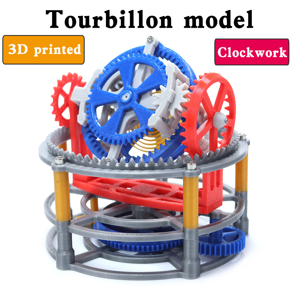 DIY Handmade Tourbillon Model 3D Printing Mechanical Pendulum Clock ...