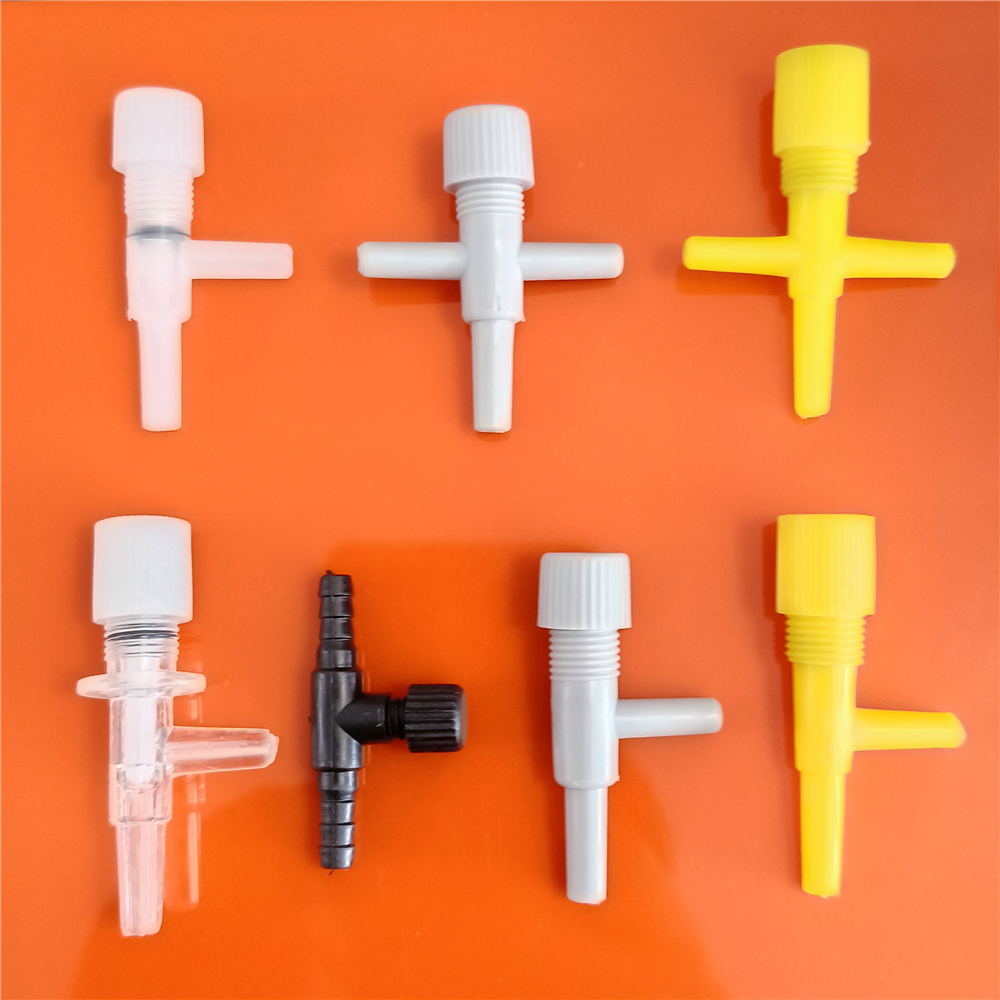 3pcs/lot Plastic T-type Two Way Tee Air Water Valves Gas Check Flow ...