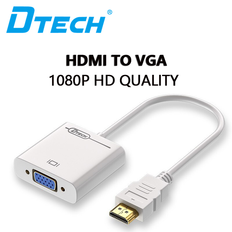 DTECH HDMI To VGA Conversion Cable Hd Video Adapter Suitable For Laptop ...