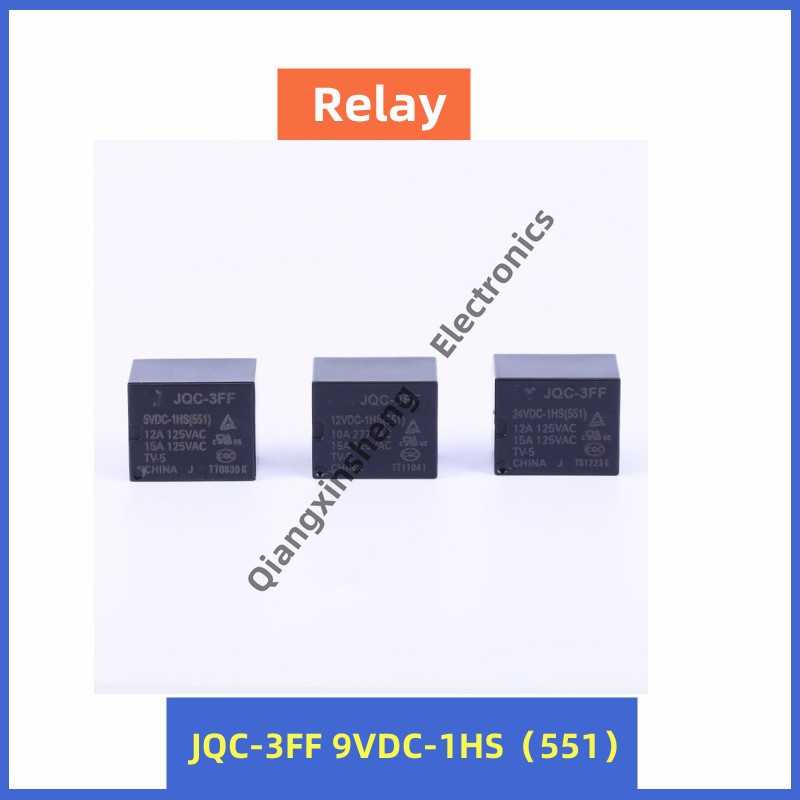 Mini Electronic Relay JQC-3FF 9VDC-1HS (551) 277VAC JQC-3FF 12VDC-1HS ...