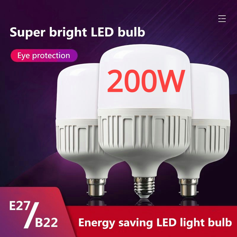 200W LED lamp E27 B22 LED bulb AC220V 230V 240V 5W 20W 30W 60W 200W ...