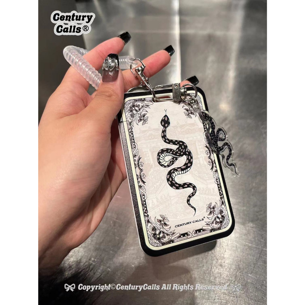 Palace Dark Silver Cast Royal Snake Cool Card Sleeve Bus Card Case ...