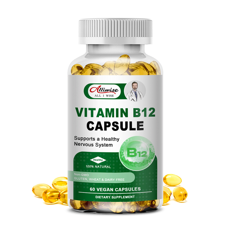 Alliwise Vitamin B12 Capsules 500mcg Nervous System Health And ...