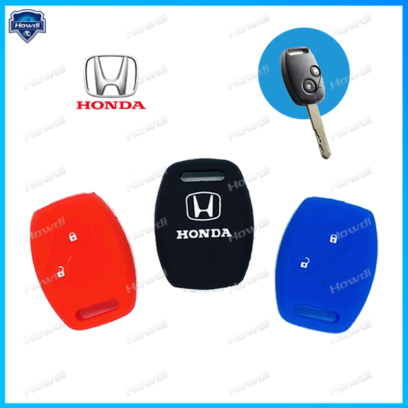 Silicone Car Key Cover Case For Honda 2 Button CR-V Fit Pilot Accord ...