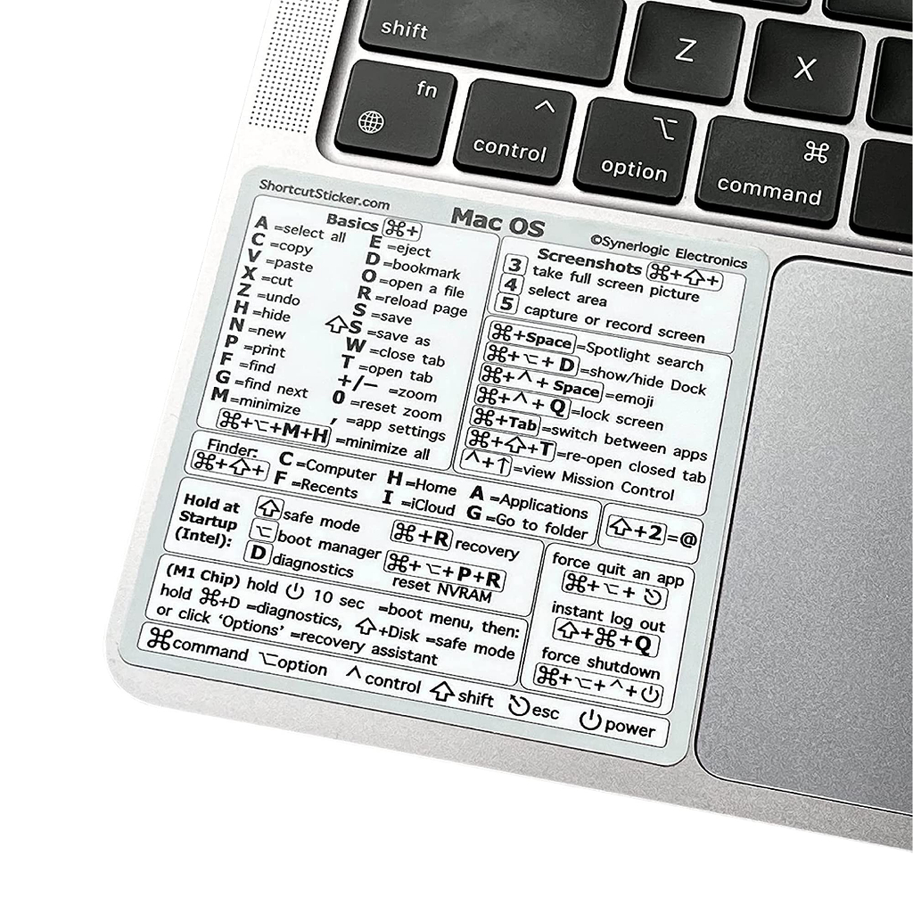 For Macbook PC Laptop Windows Reference Guide Keyboard Shortcuts ...