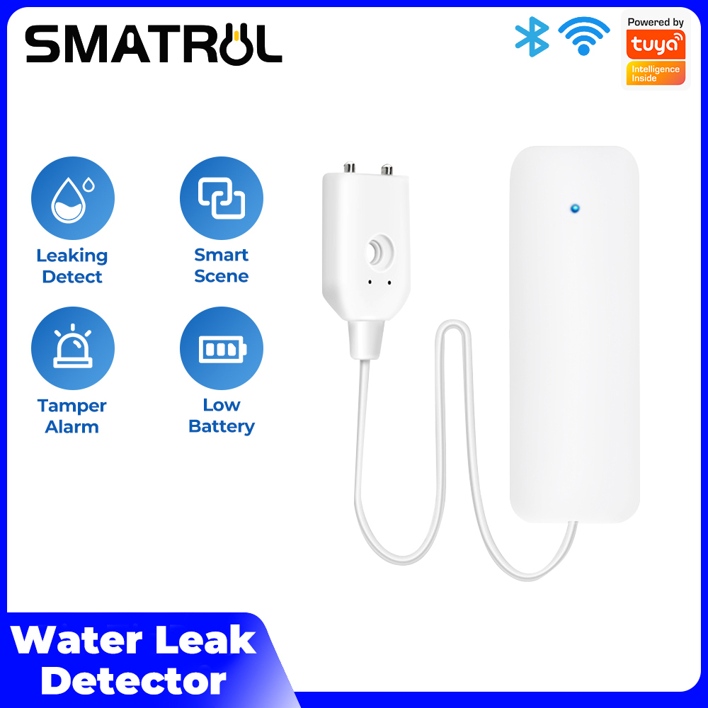 "Tuya Smart Wifi Water Leak Sensor Flooding Detector Smart life APP ...