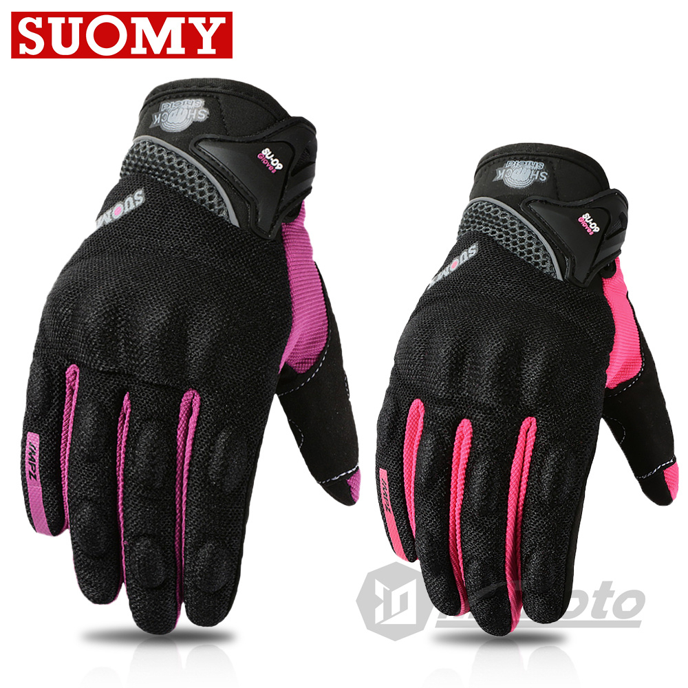 Suomy Summer Breathable Motorcycle Riding Gloves Women Rider Anti-fall ...