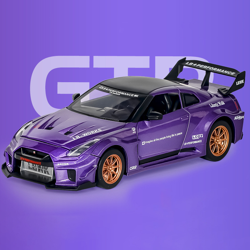 Diecast car 1:24 Nissan GTR-CSR2 LBWK Models Alloy Diecast Toy Vehicle ...