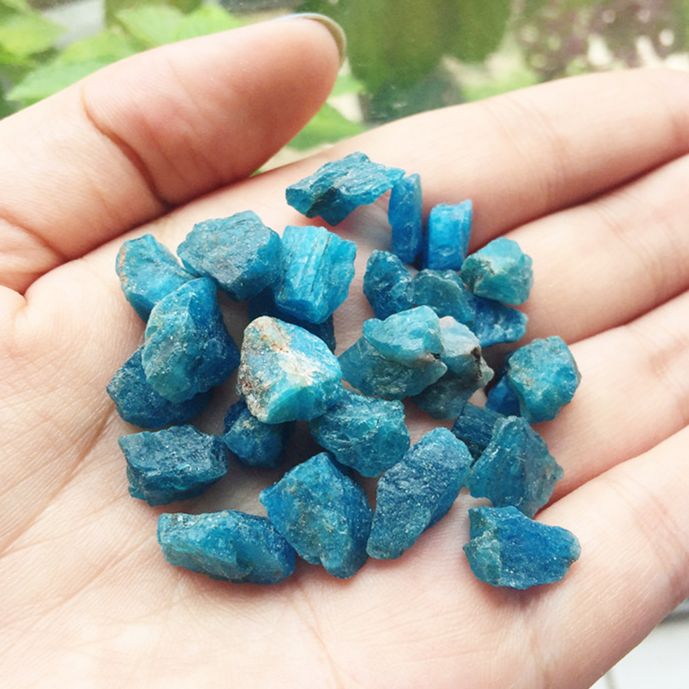 50g/bag Natural Blue Apatite Chips Rock Unpoilshed Crystal Healing ...