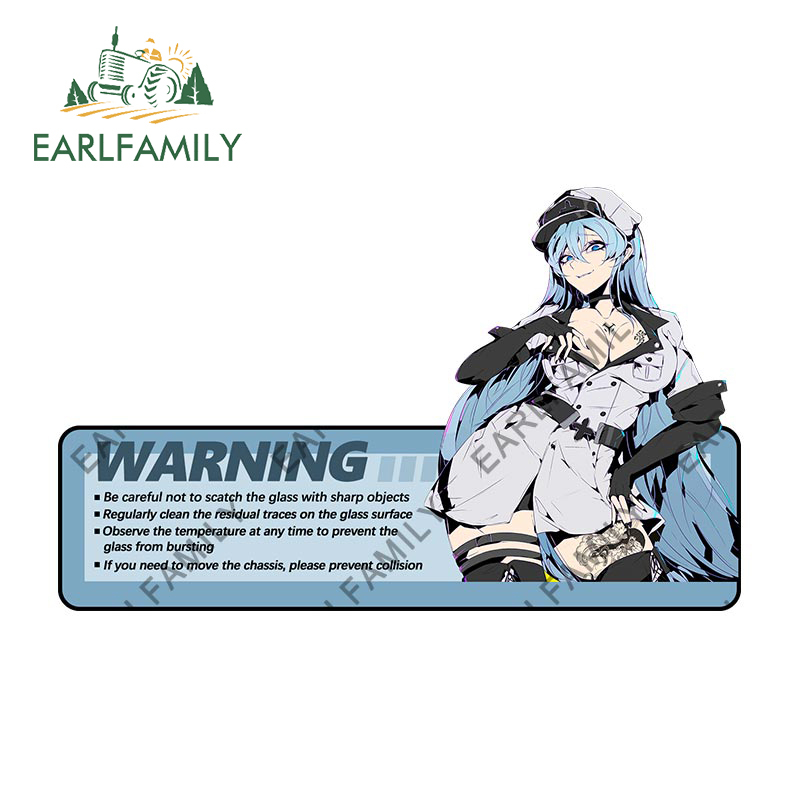 EARLFAMILY Tattoo Esdeath Fanart Car Sticker Anime Akame Ga KILL Sketch ...