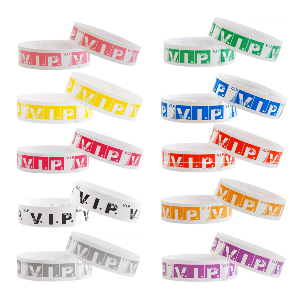 100pcs*VIP paper wristband sticker sythetic hang label meeting concert ...