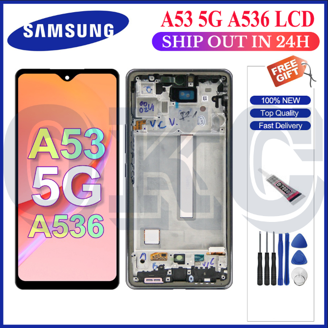 Original LCD For Samsung Galaxy A53 5G LCD with Frame Display Touch ...