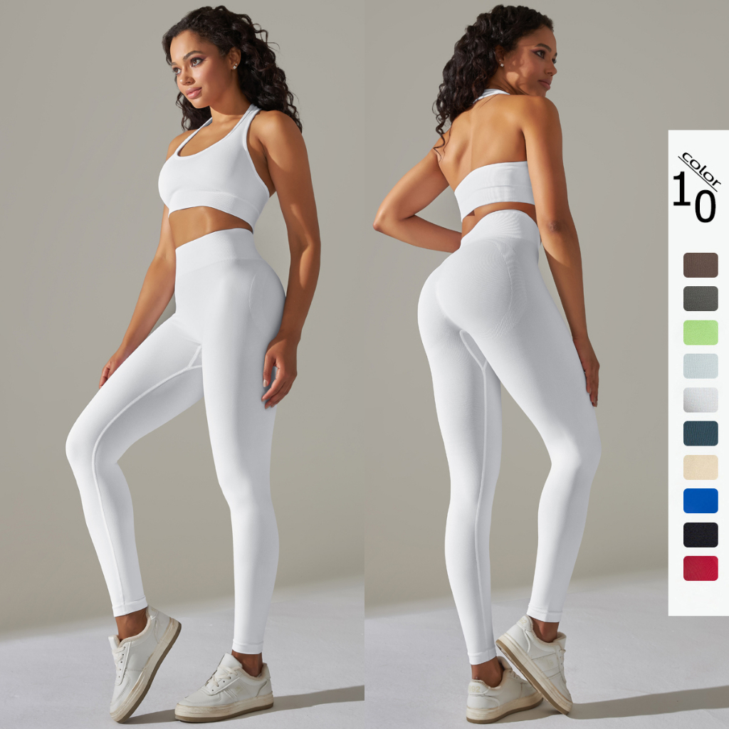Nessaj Womens Sexy Sports Bra Leggings Set Yoga Gym Fitness Workout