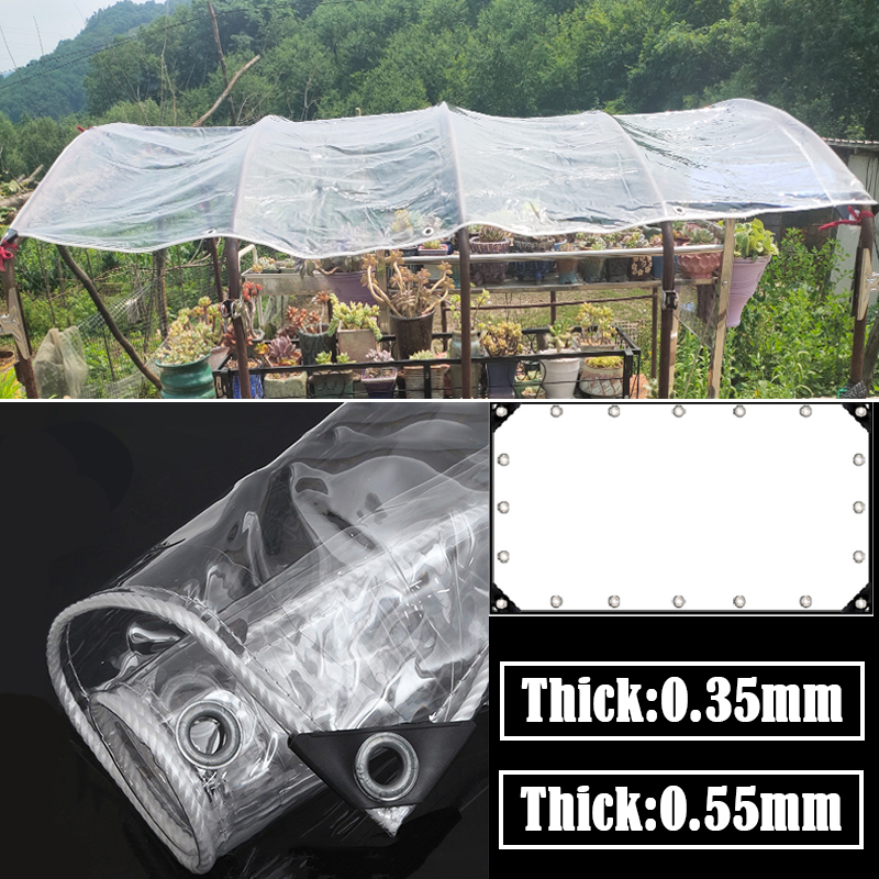 0.35mm Transparent PVC Tarpaulin Succulent Plant Waterproof Cover ...