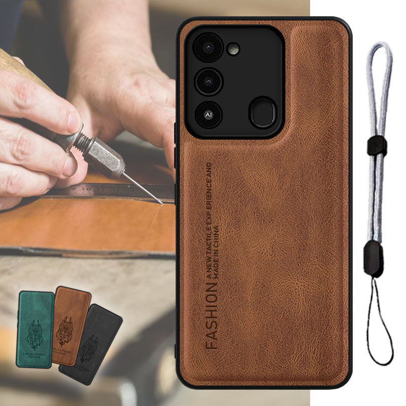 Luxury Leather Case For Tecno Spark 8c Spark 9 Spark Go 2022 Kg5k Kg5j