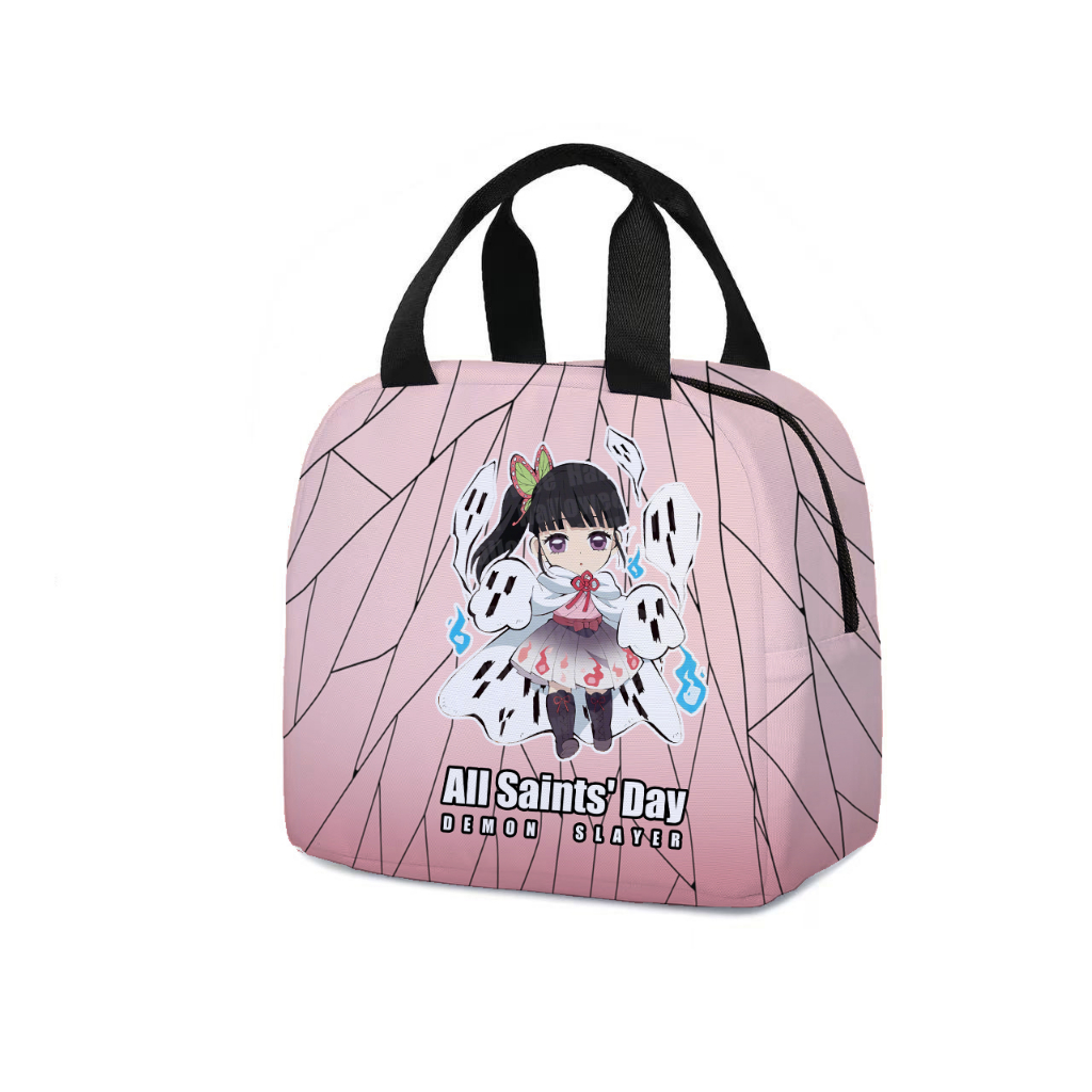 Demon slayer nezuko shinobu lunch bags for kids tanjiro pupils' lunch ...