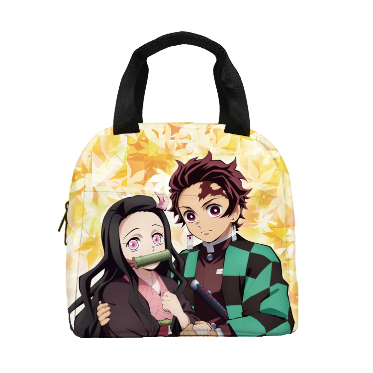 Demon slayer nezuko shinobu lunch bags for kids tanjiro pupils' lunch ...