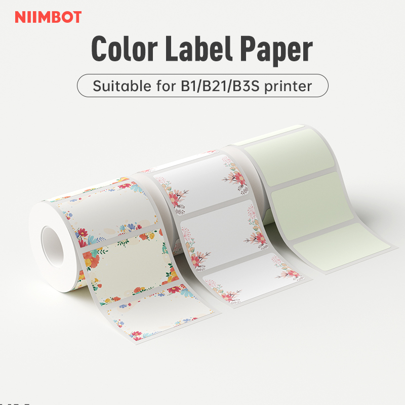 NIIMBOT Waterproof Color Label Paper Name Sticker For B21/B1/B3S Printer | Shopee Malaysia