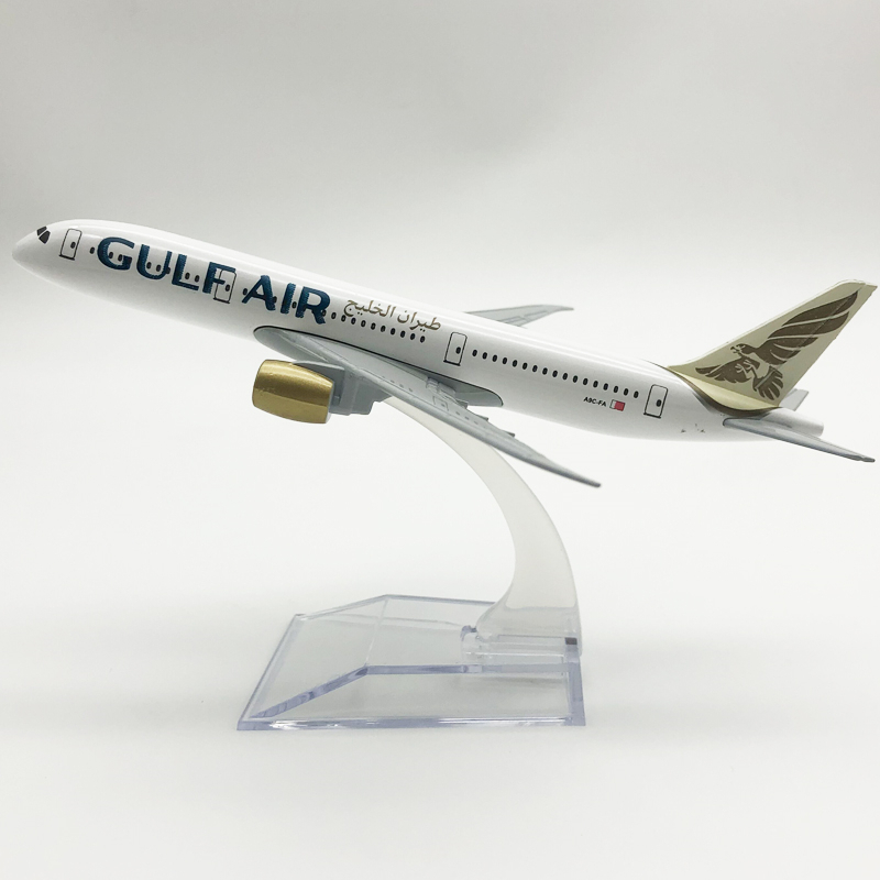 Yalinda GULF AIR B787 Aircraft Model 16cm Die-cast Metal Airplane Model ...