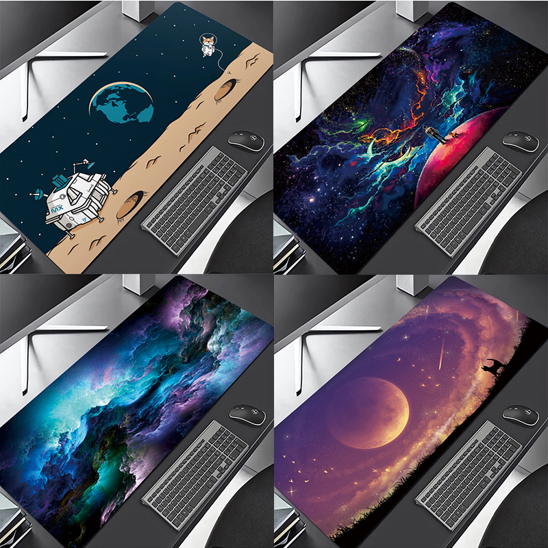 Universe Computer Mouse Pad XL Solar System Gaming Gamer Mat Space ...
