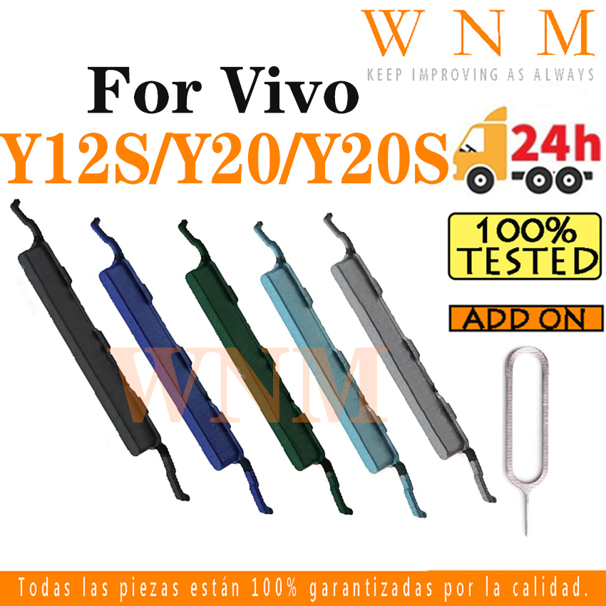 New For Vivo Y12S Y20 Y20S Power Volume Side Button Keys Button Power ...
